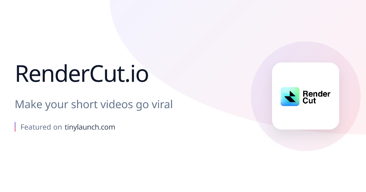 RenderCut.io - tinylaunch