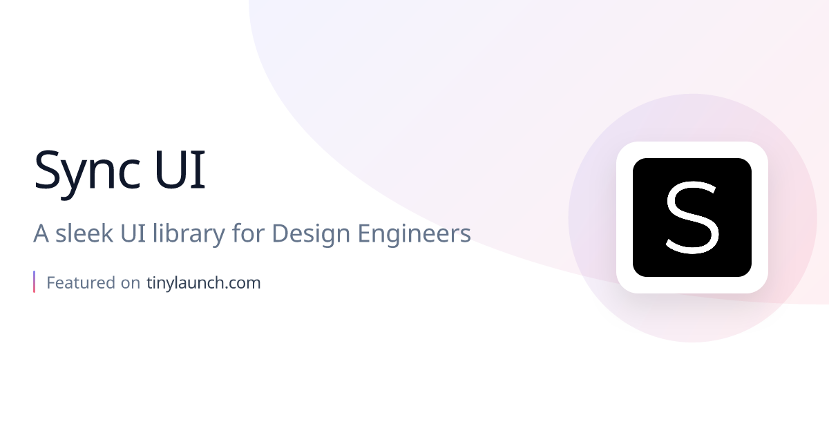 Sync UI - tinylaunch