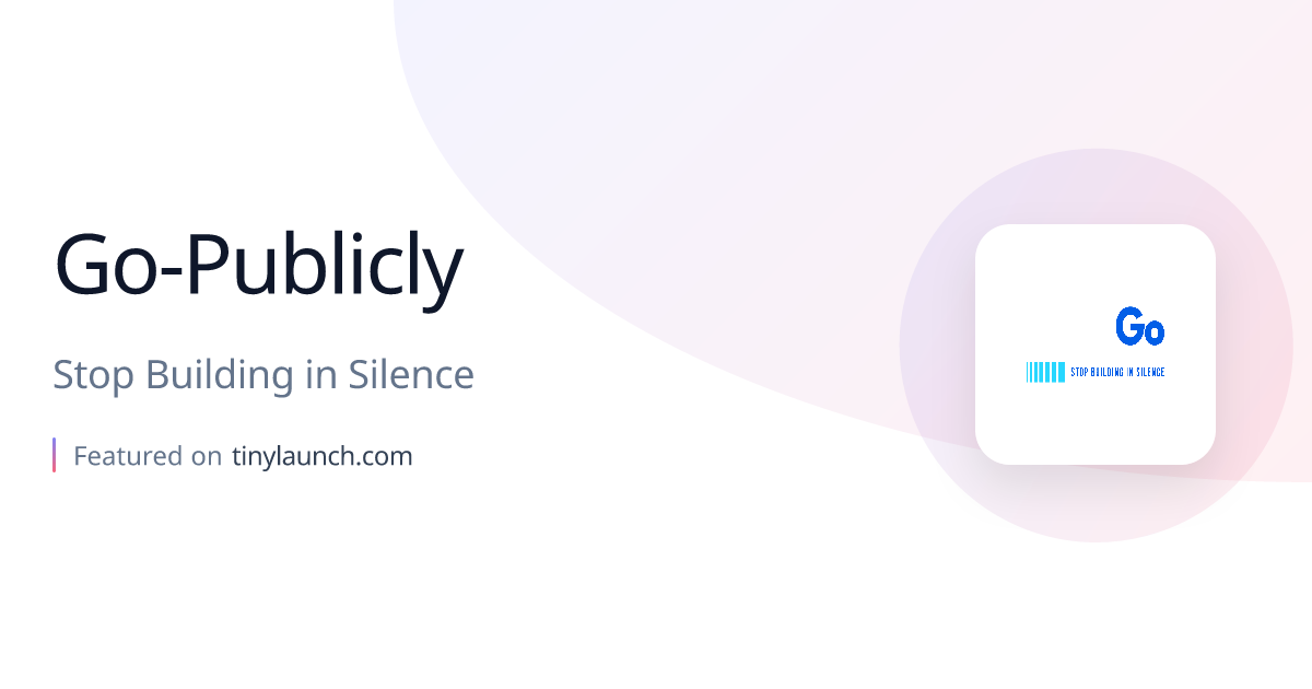 Go-Publicly - tinylaunch