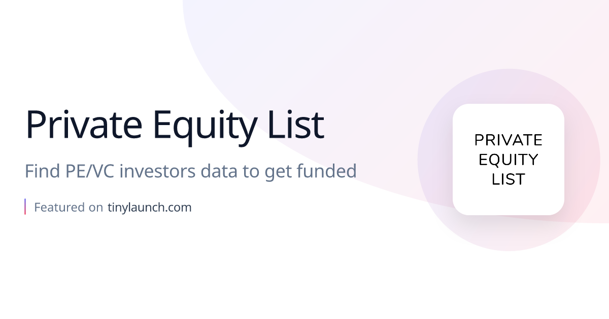 Private Equity List - tinylaunch
