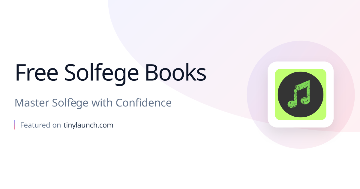 Free Solfege Books - tinylaunch