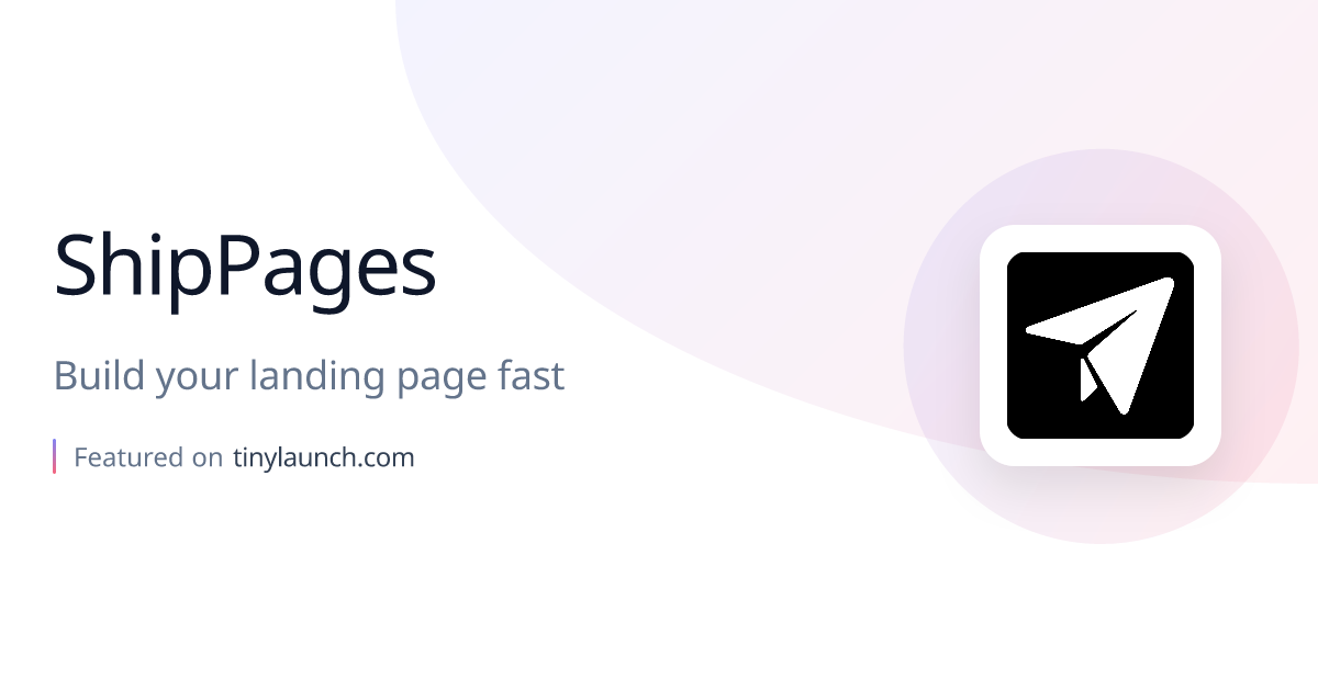 ShipPages - tinylaunch