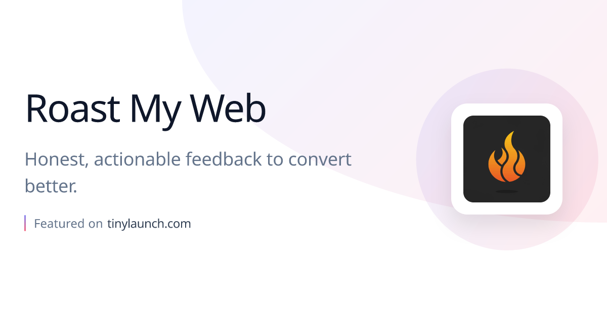 Roast My Web - tinylaunch