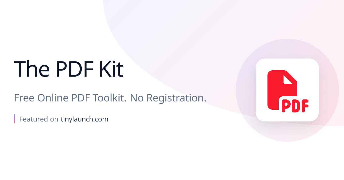 The PDF Kit - tinylaunch