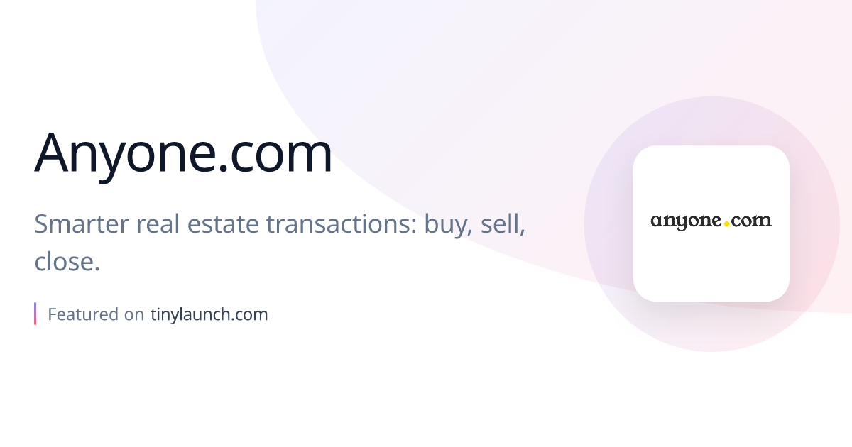 Anyone.com - tinylaunch