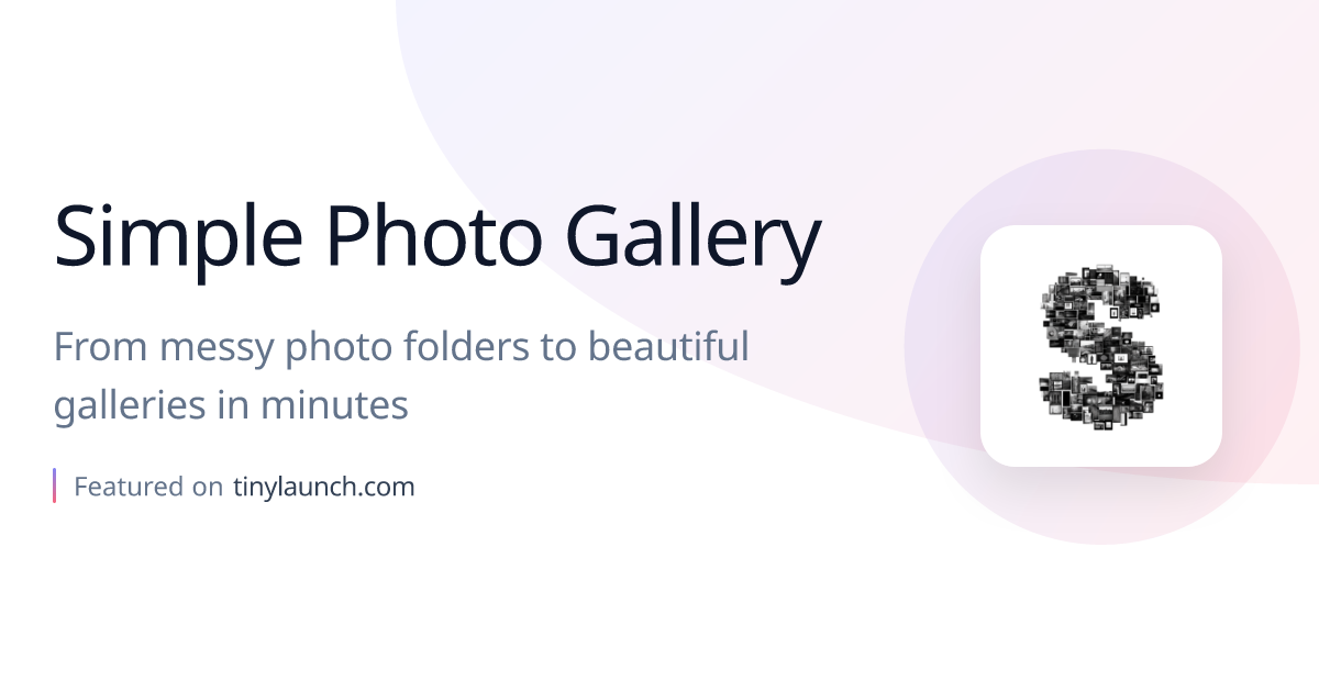 Simple Photo Gallery - tinylaunch