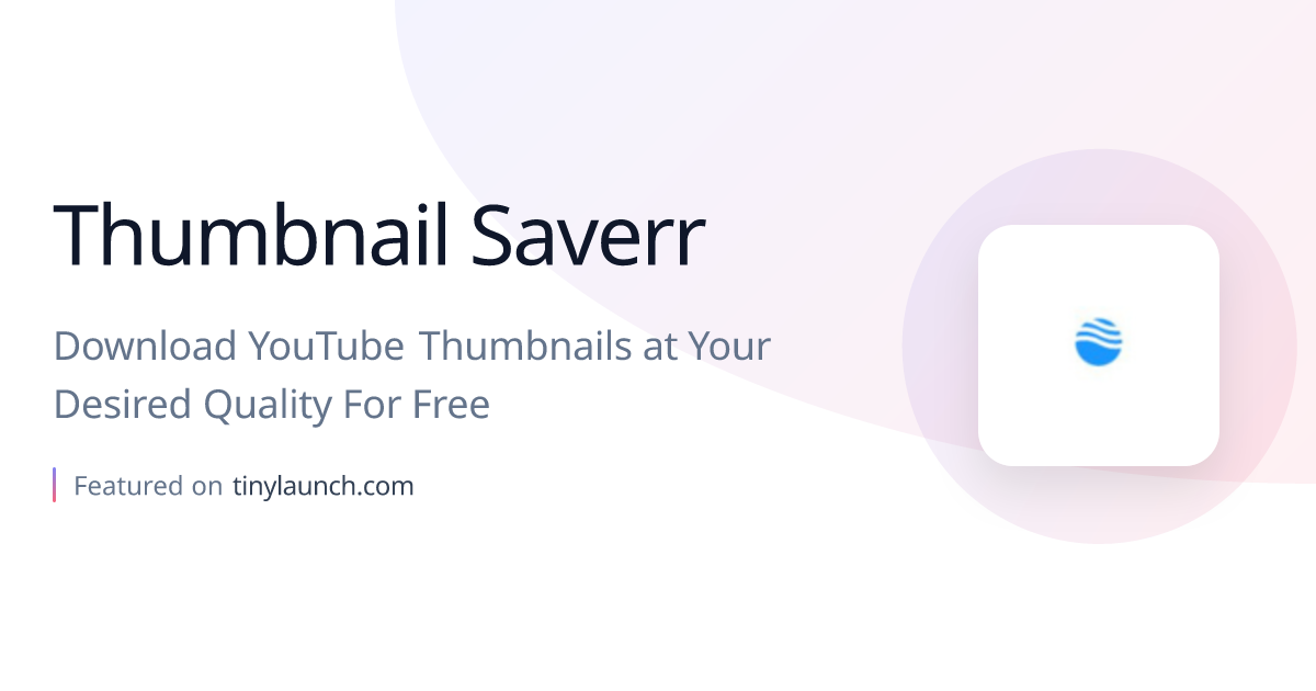 Thumbnail Saverr - tinylaunch
